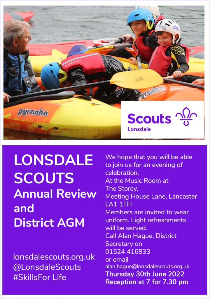 District AGM and Review – Lonsdale District Scouts